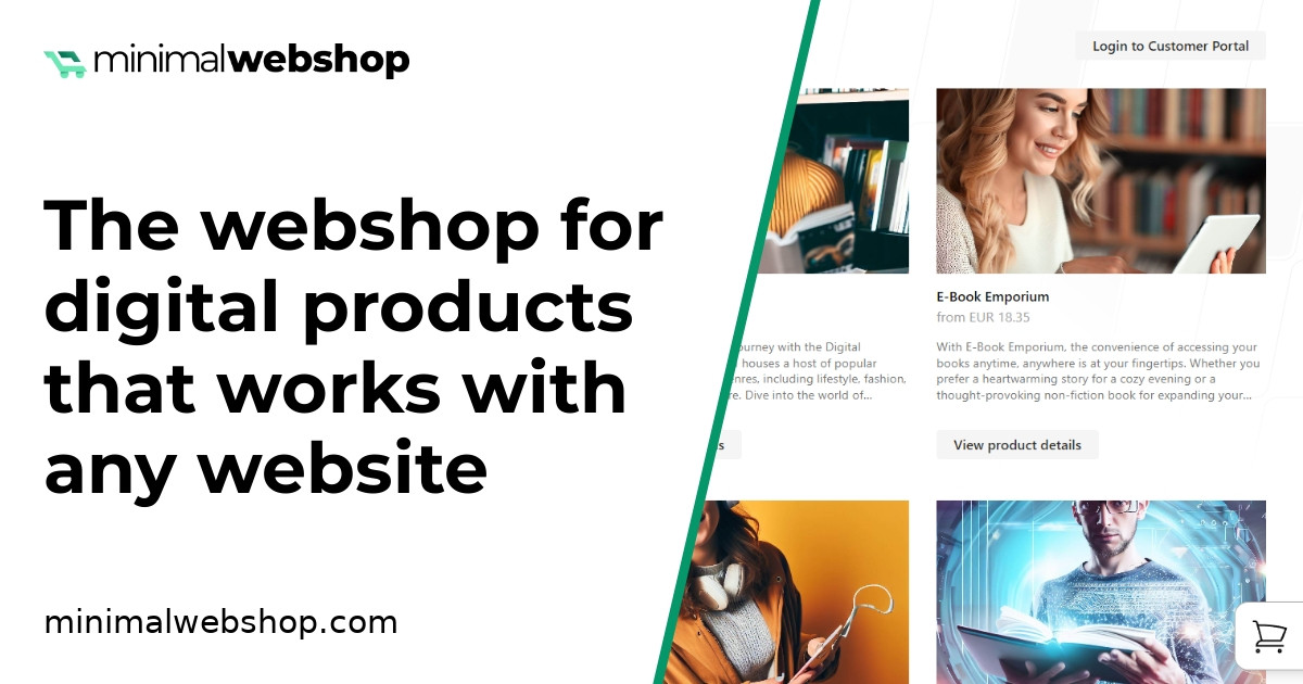 MinimalWebshop - the easiest way to sell products on your website.