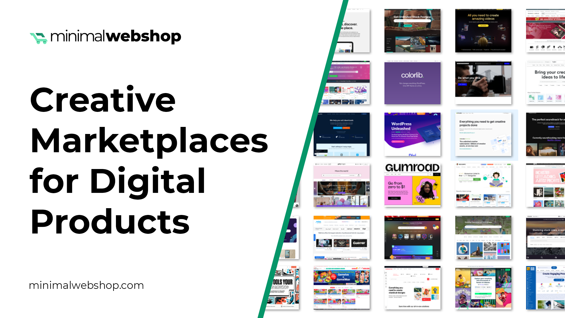 Creative Marketplaces for Digital Products - curated by MinimalWebshop ...
